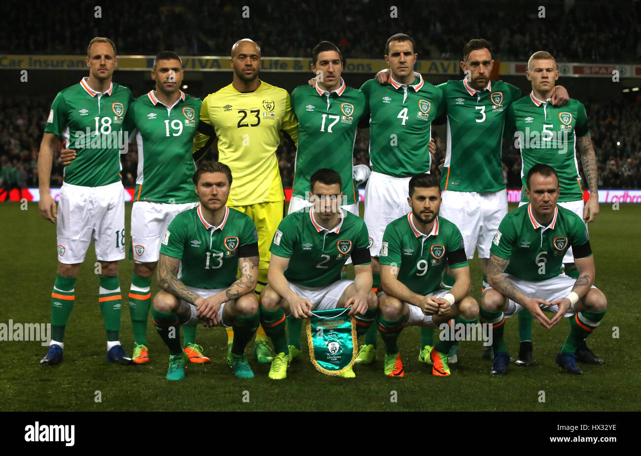 The Ireland team group during the 2018 FIFA World Cup Qualifying, Group ...