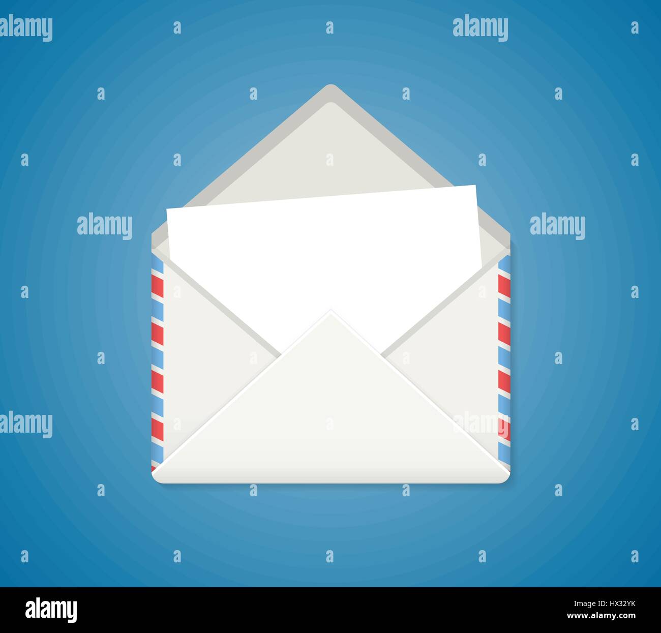 White postal envelope on Stock Vector Images - Alamy