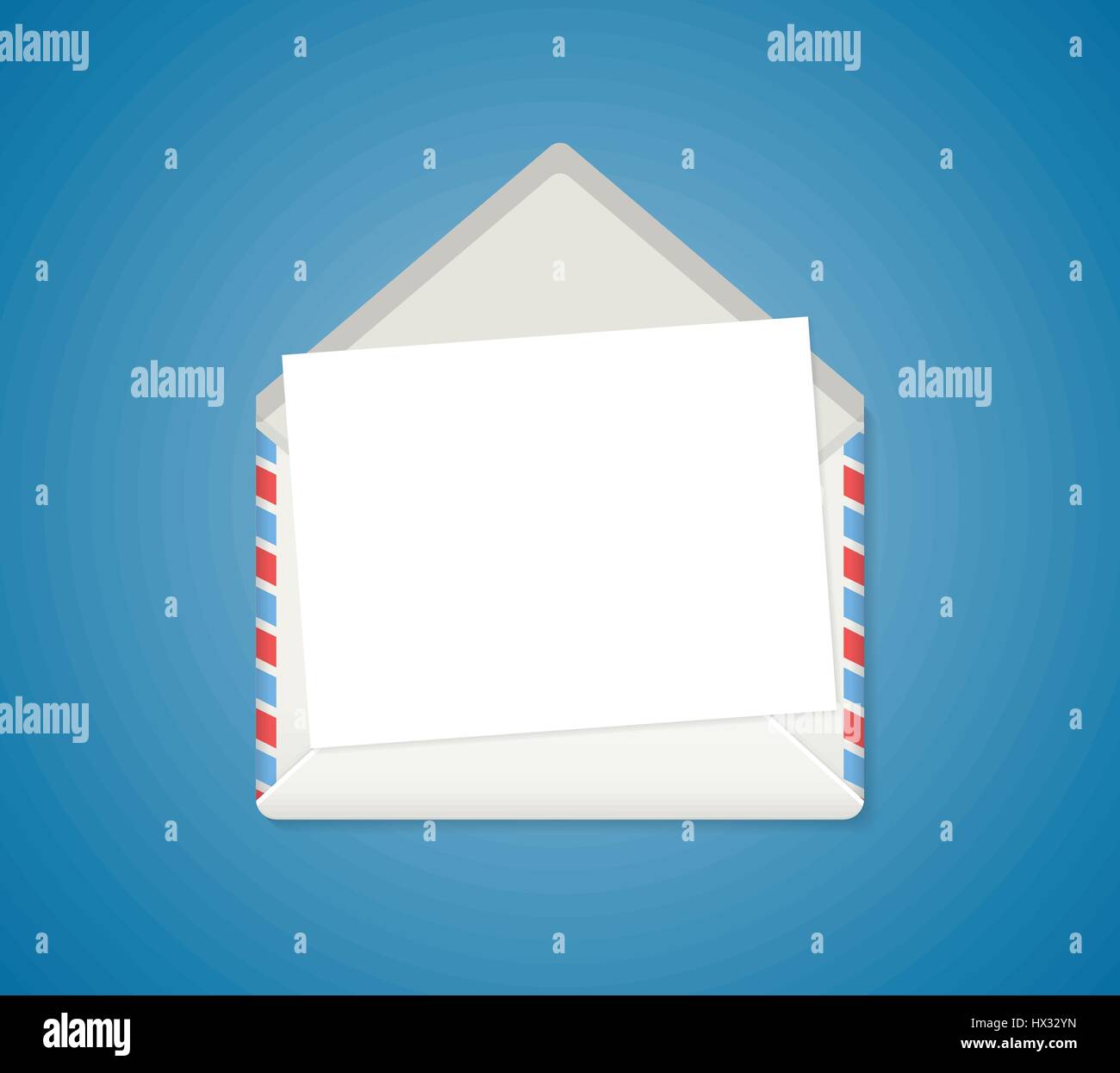 White postal envelope on Stock Vector Images - Alamy