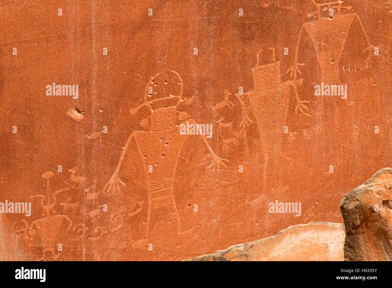 Petroglyphs, Capitol Reef National Park, Utah Stock Photo - Alamy