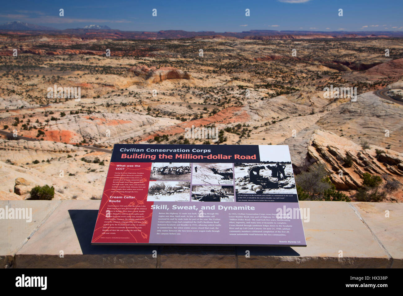 Civilian Conservation Corps interpretive board, Highway 12 National ...