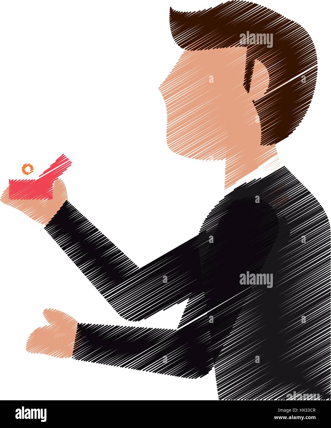 drawing man groom ring image Stock Vector Image & Art - Alamy