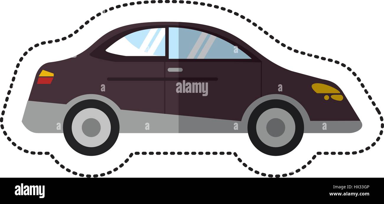 car sedan vehicle transport shadow Stock Vector Image & Art - Alamy