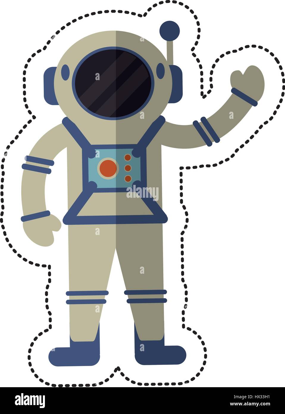 astronaut exploration suit space shadow Stock Vector Image & Art - Alamy