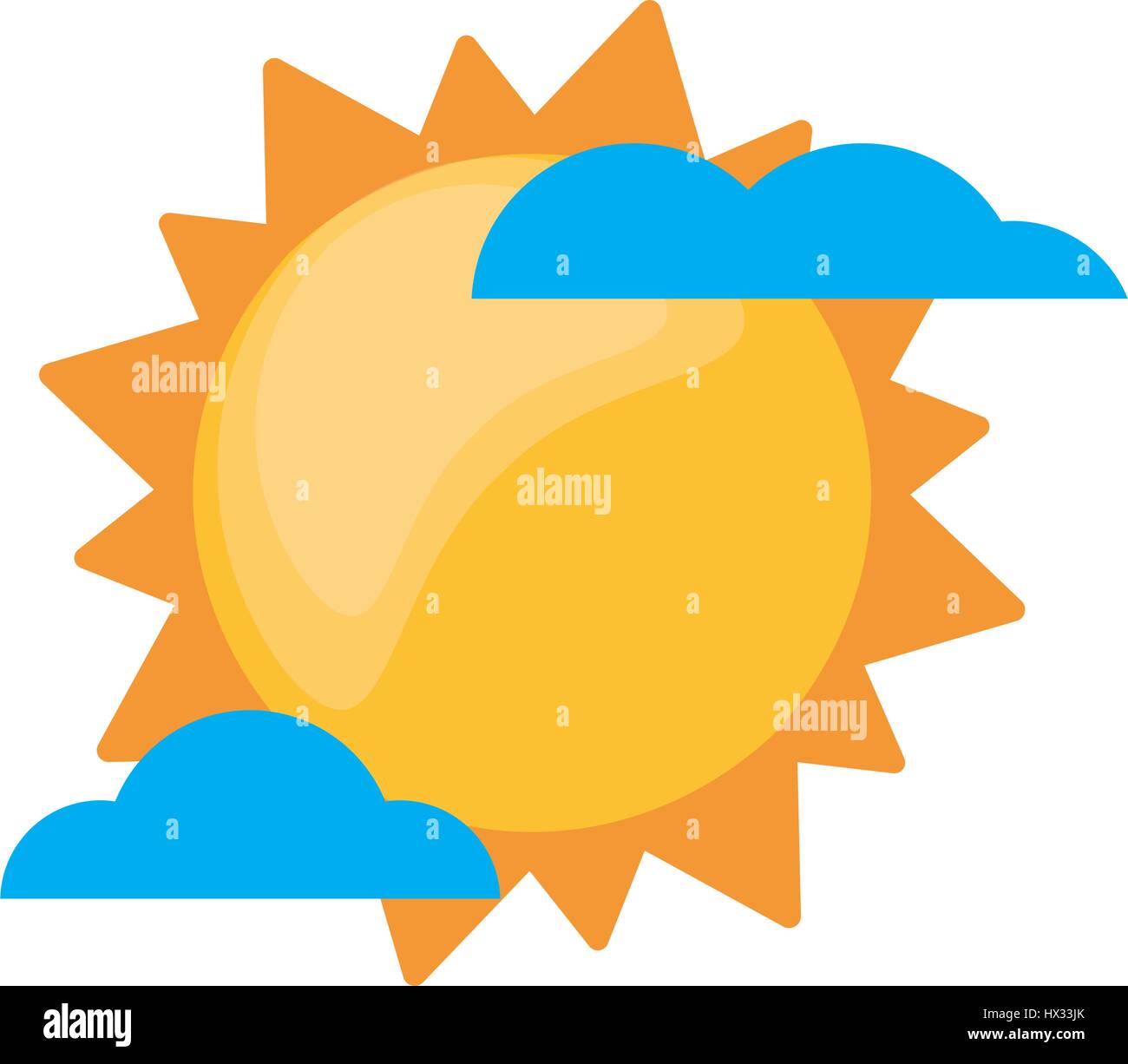 sun clouds weather image Stock Vector Image & Art - Alamy