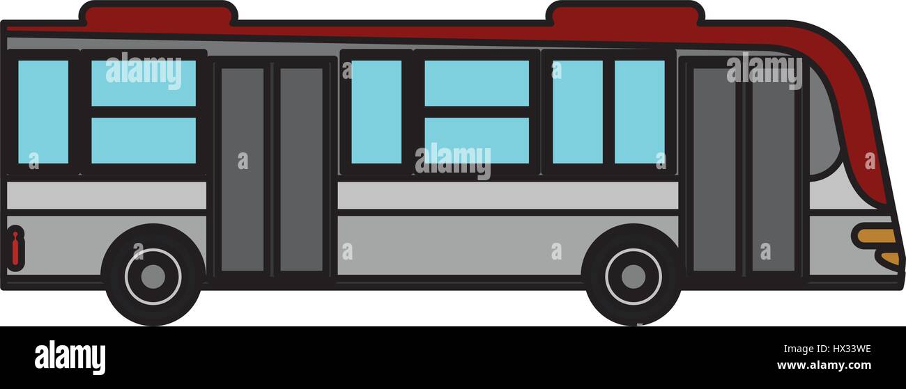 Interior public city bus Stock Vector Images - Alamy