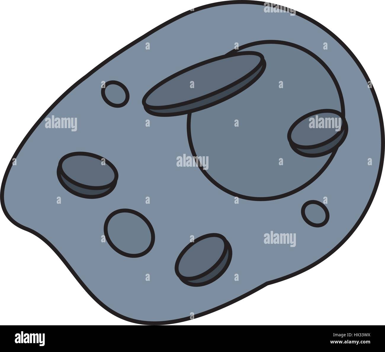 asteroid meteorite rock image Stock Vector Image & Art - Alamy