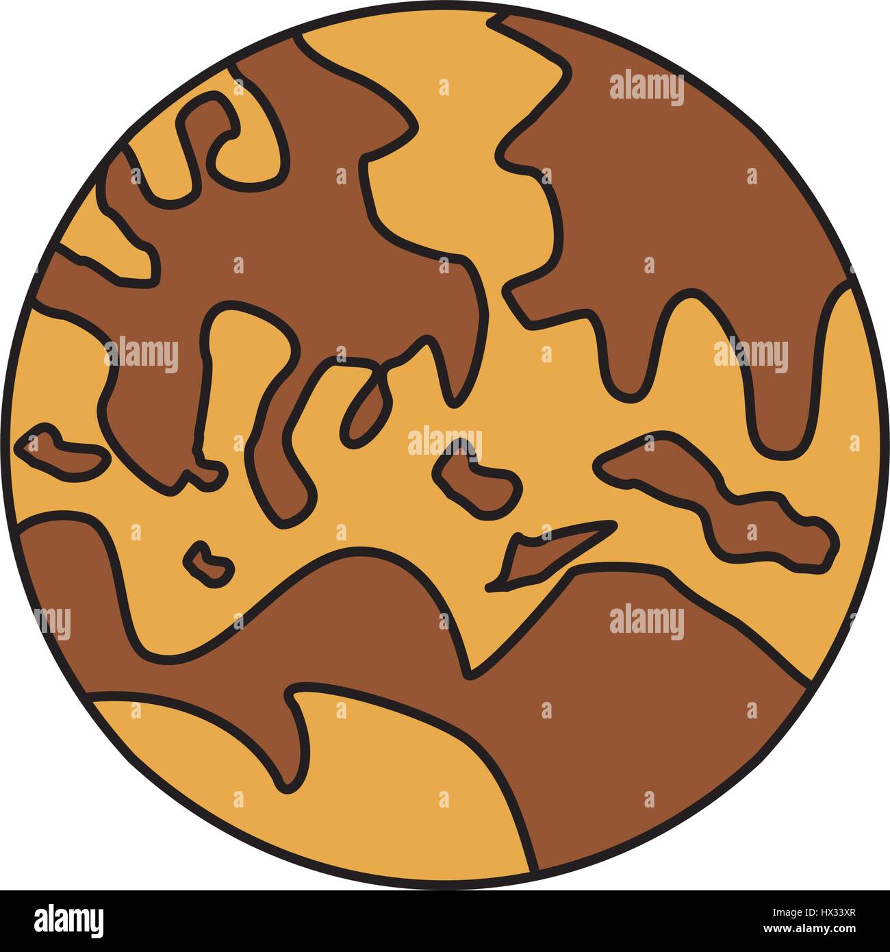 Planet earth big asteroid Stock Vector Images - Alamy