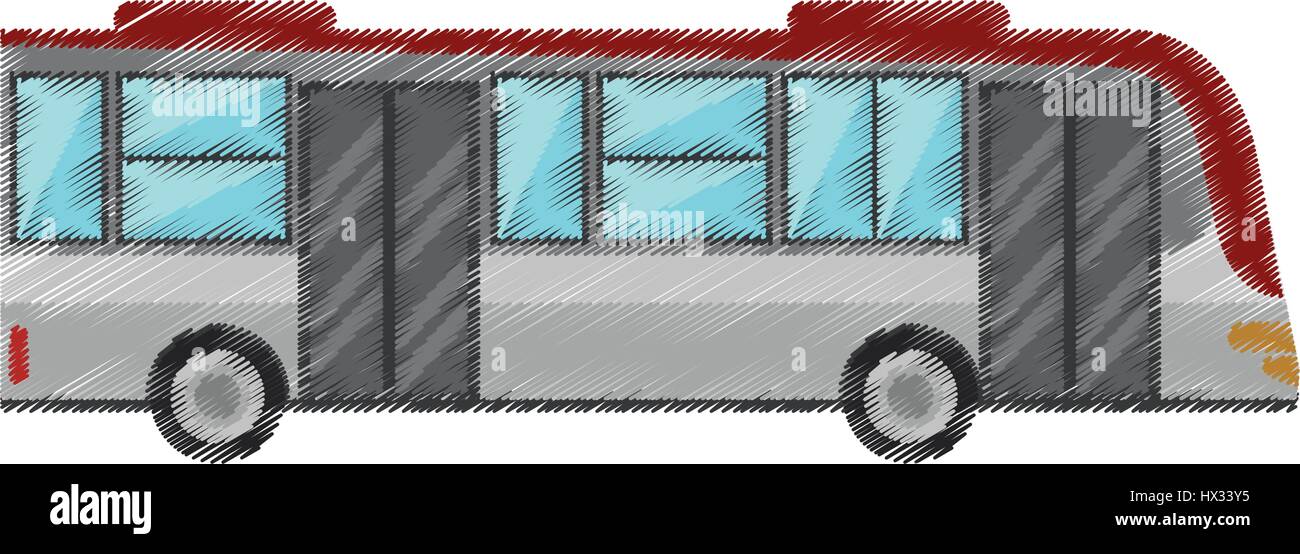 drawing bus transport urban public Stock Vector Image & Art - Alamy