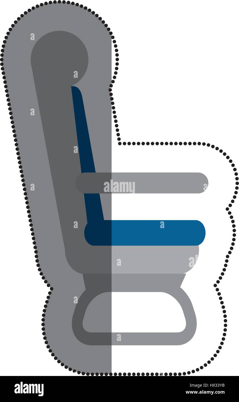 airplane chair isolated icon Stock Vector Image & Art - Alamy