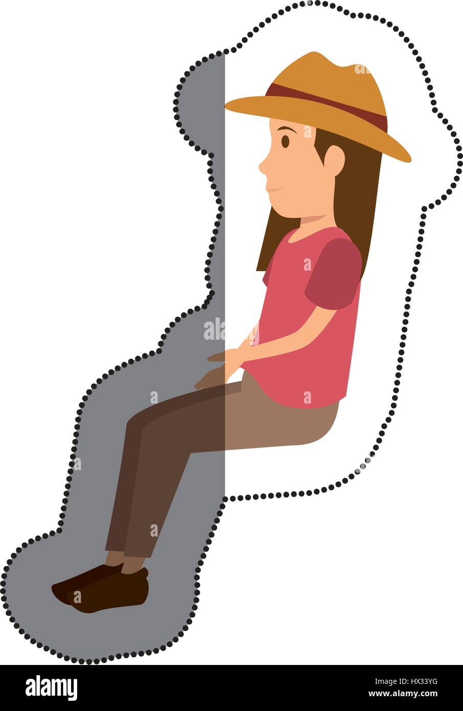 tourist woman traveler avatar Stock Vector Image & Art - Alamy