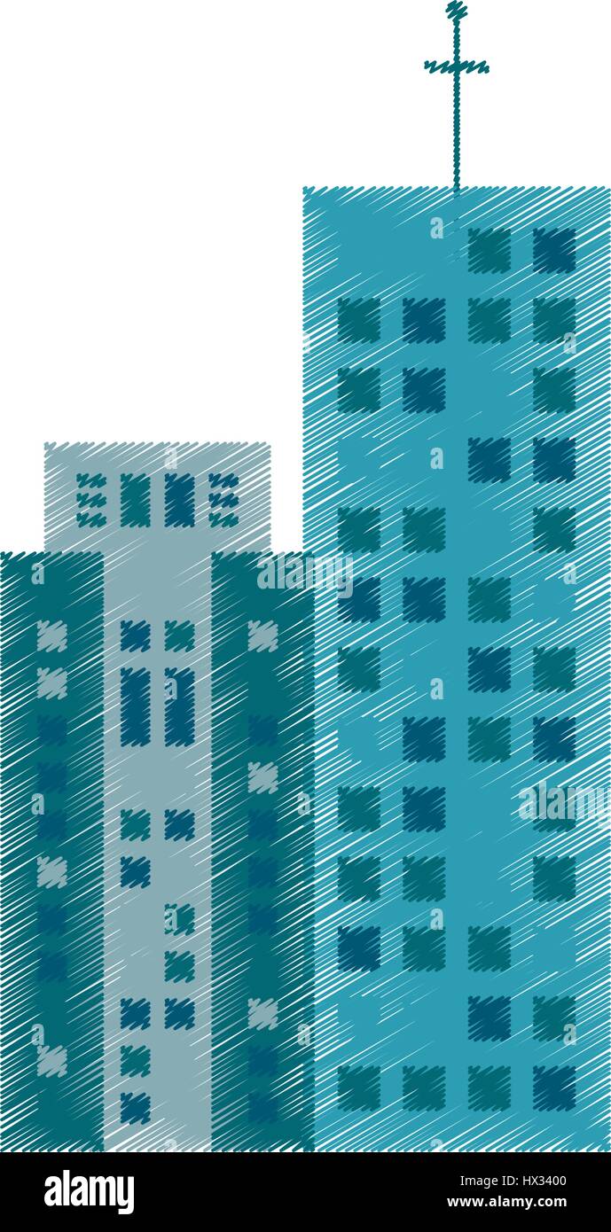 Beautiful view architectural building Stock Vector Images - Alamy