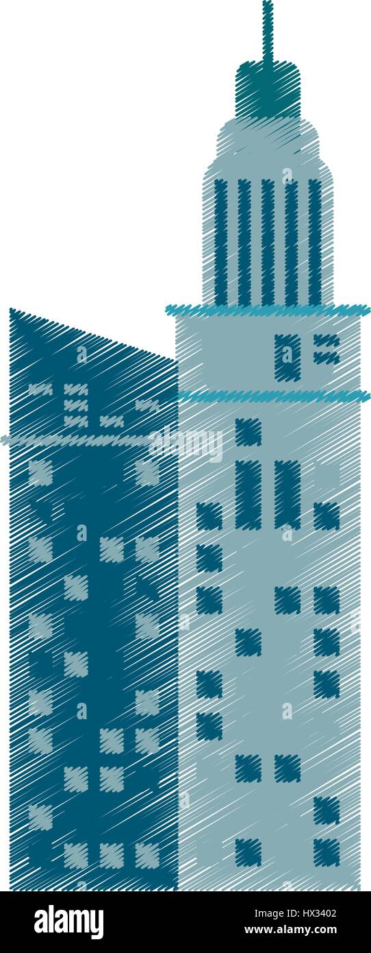 drawing building architecture company office Stock Vector Image & Art ...