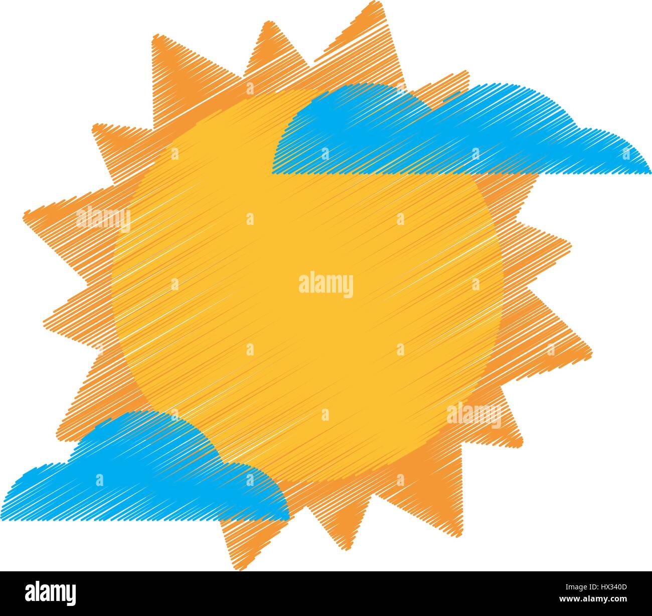 drawing sun cloud weather image Stock Vector Image & Art - Alamy