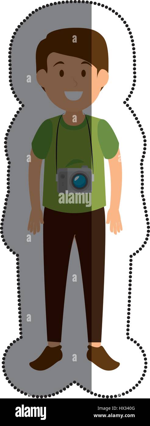tourist man traveler avatar Stock Vector Image & Art - Alamy