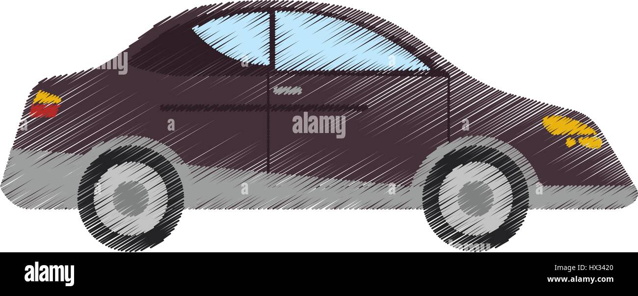 drawing car sedan vehicle transport Stock Vector Image & Art - Alamy