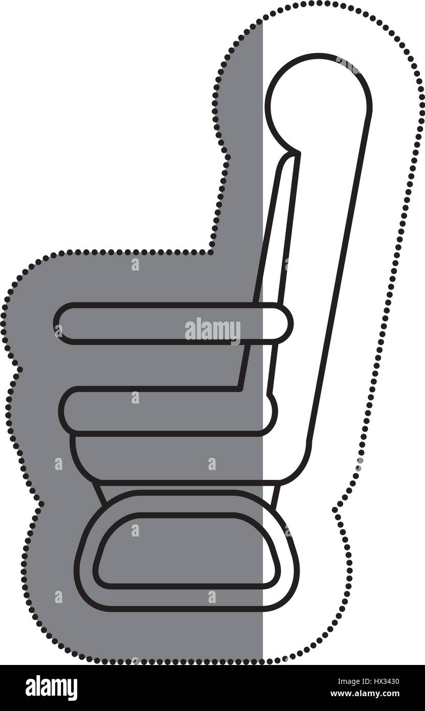 airplane chair isolated icon Stock Vector Image & Art - Alamy