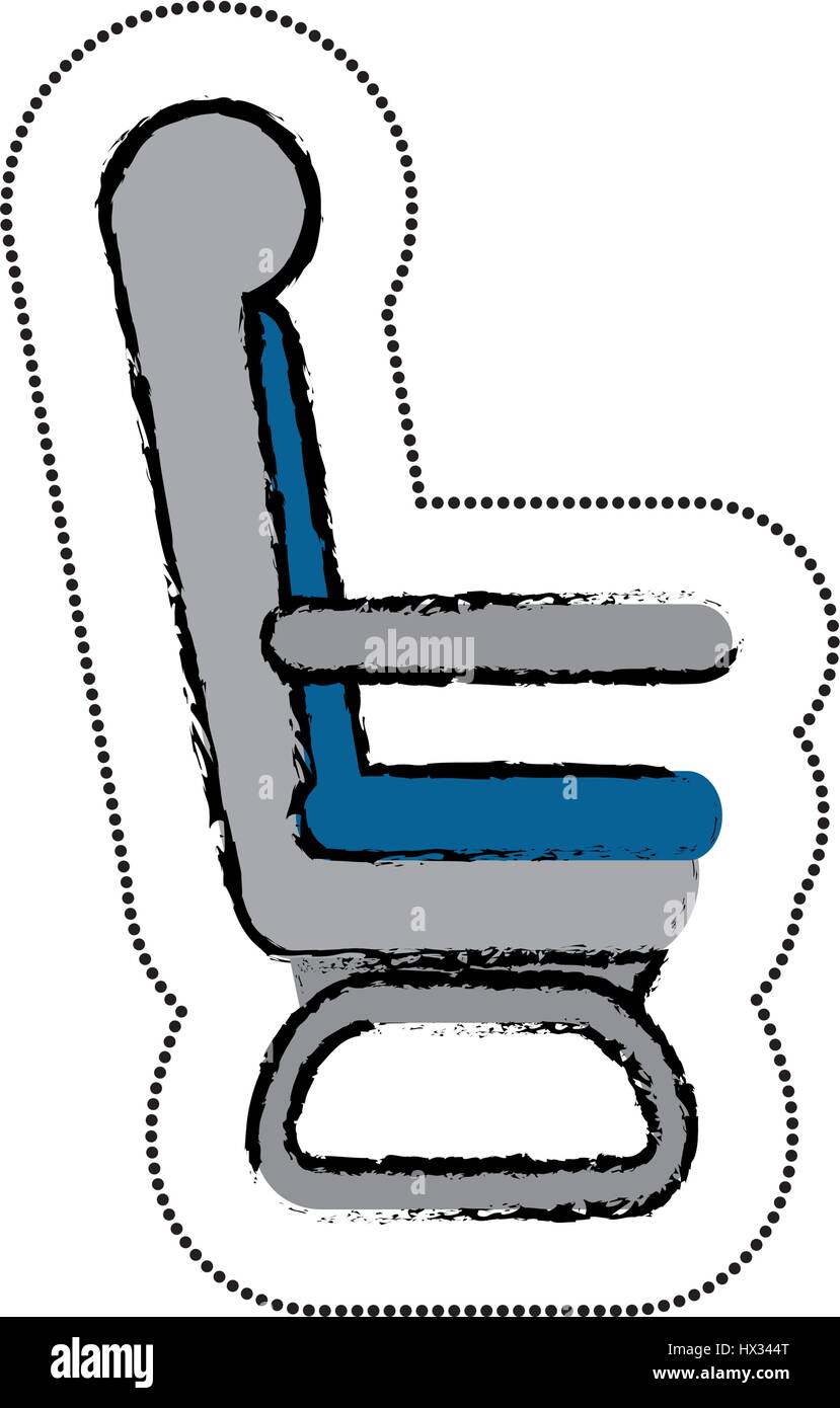 airplane chair isolated icon Stock Vector Image & Art - Alamy