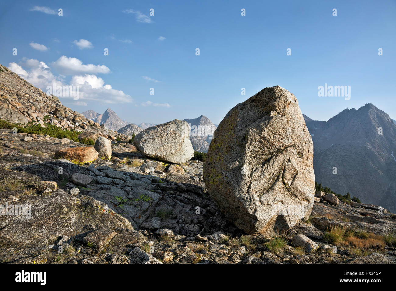 CA03107-00...CALIFORNIA - Rocks on the edge of Darwin Bench in Kings ...