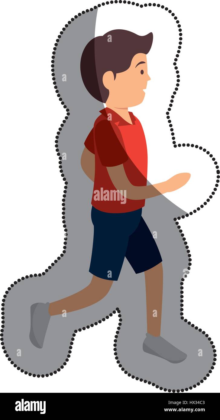 man athlete running avatar character Stock Vector Image & Art - Alamy