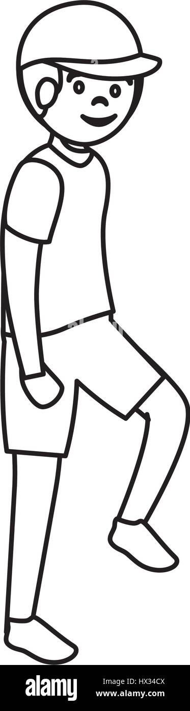 man athlete practicing climbing avatar character Stock Vector Image ...