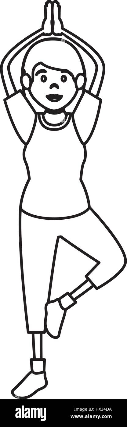 woman athlete practicing exercise avatar character Stock Vector Image ...