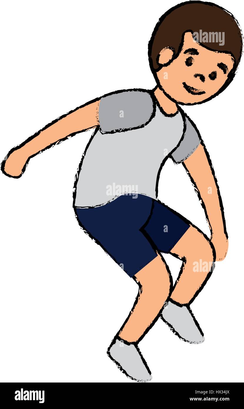 man athlete practicing surfing avatar character Stock Vector Image ...