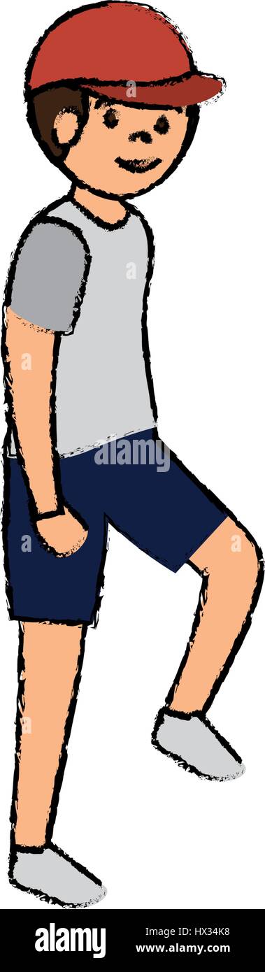 man athlete practicing climbing avatar character Stock Vector Image ...