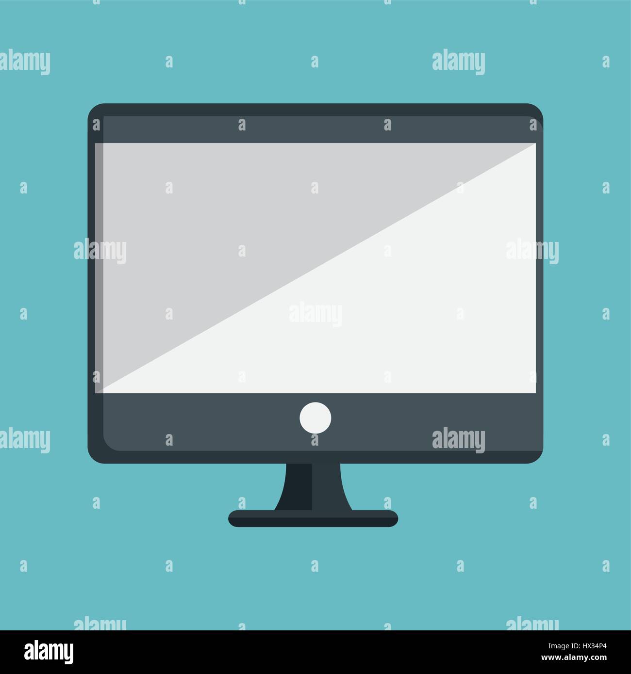 monitor computer desktop icon Stock Vector Image & Art - Alamy