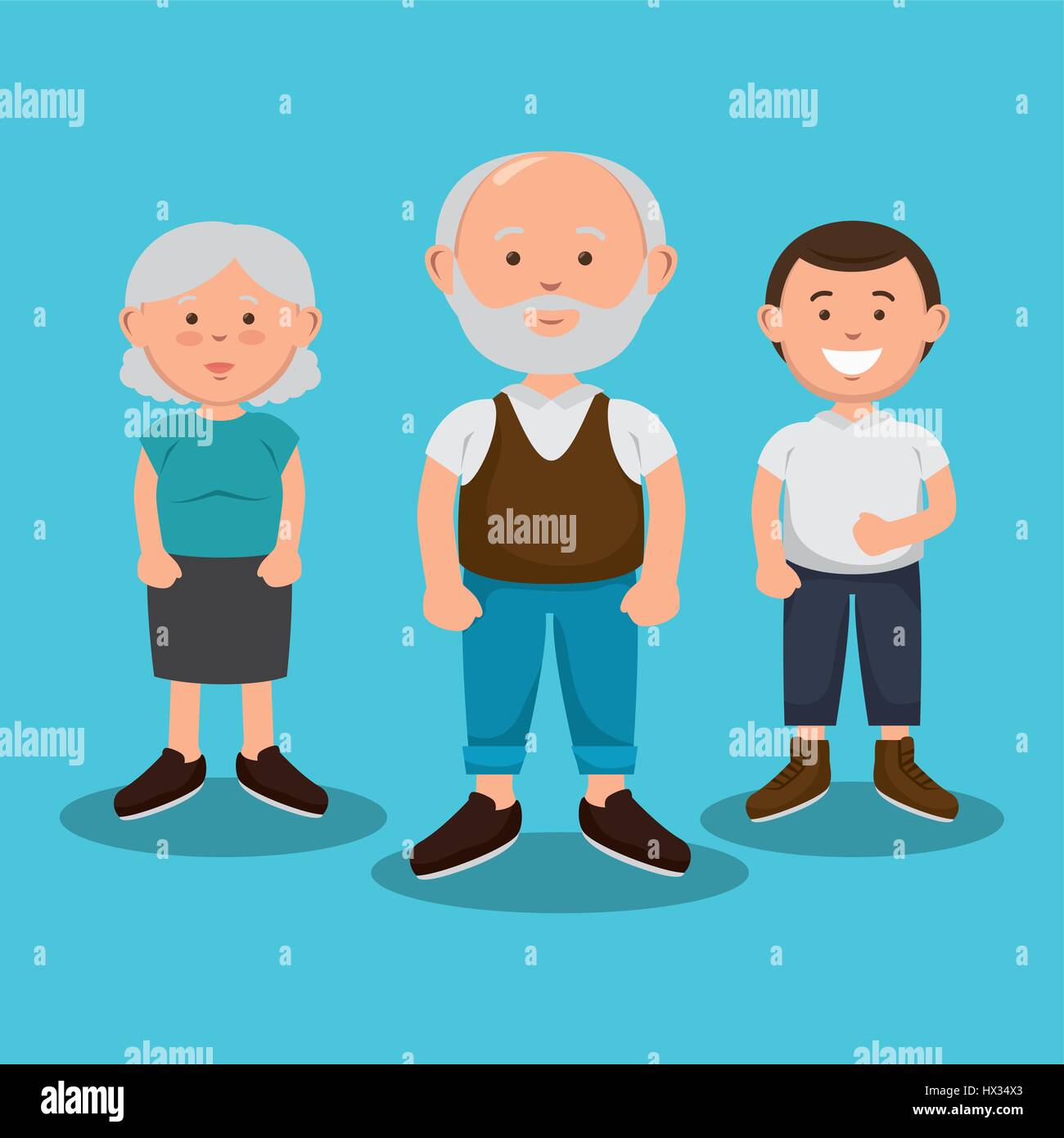 family members avatars characters Stock Vector Image & Art - Alamy