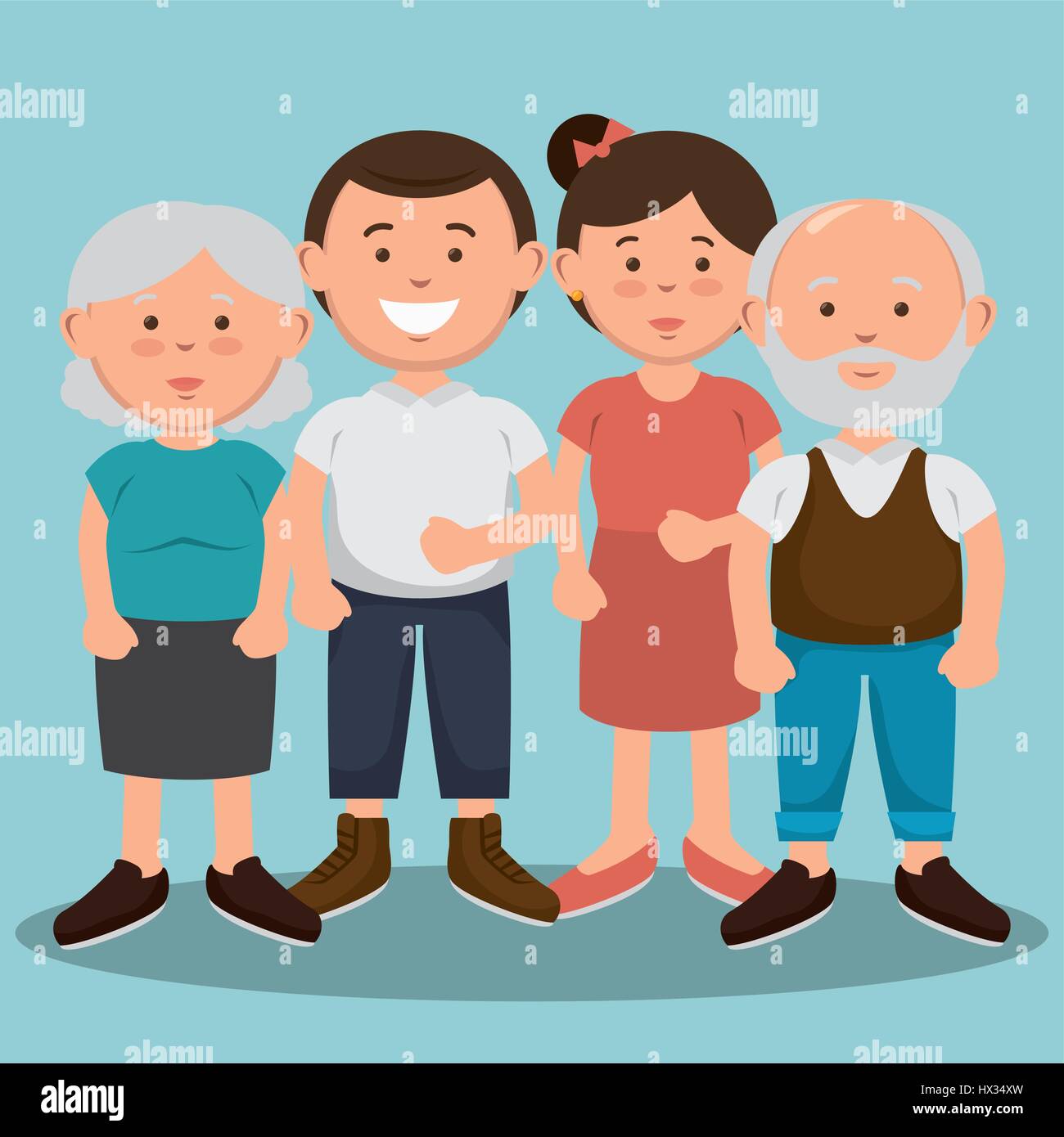 family members avatars characters Stock Vector Image & Art - Alamy