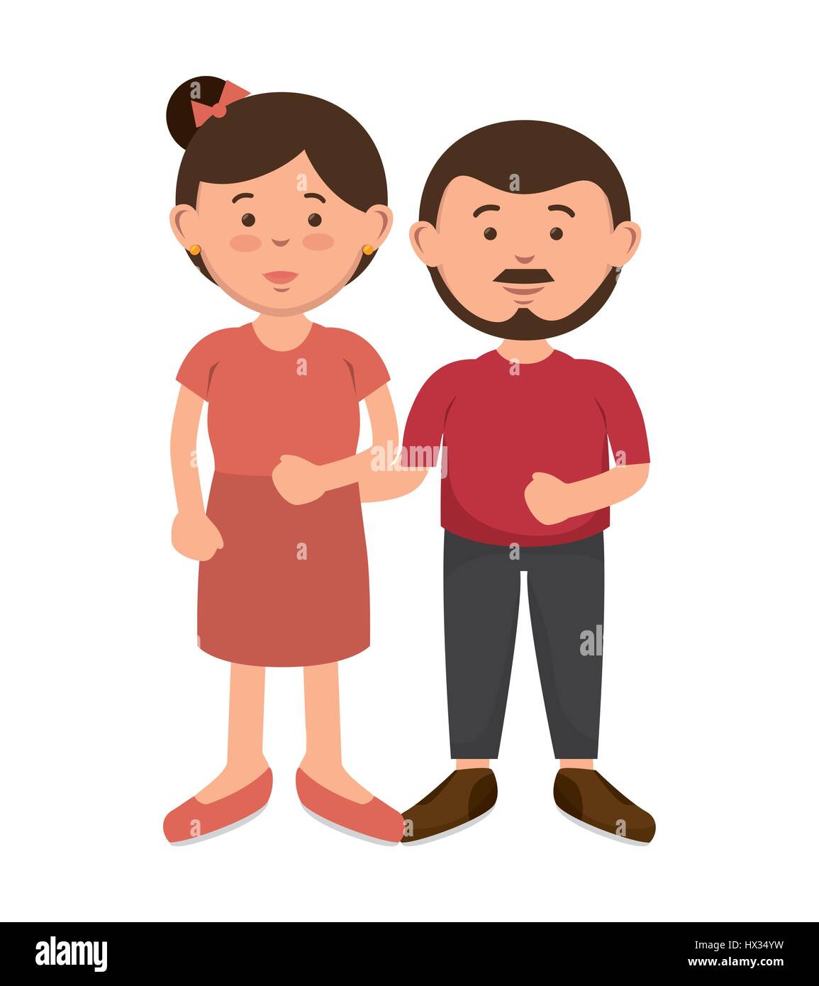 parent couple avatars characters Stock Vector Image & Art - Alamy