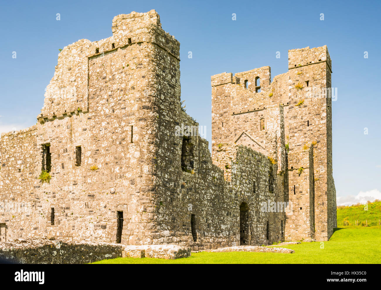 Ancient monastic ruins of Fore Abbey in County Westmeath, Ireland Stock ...