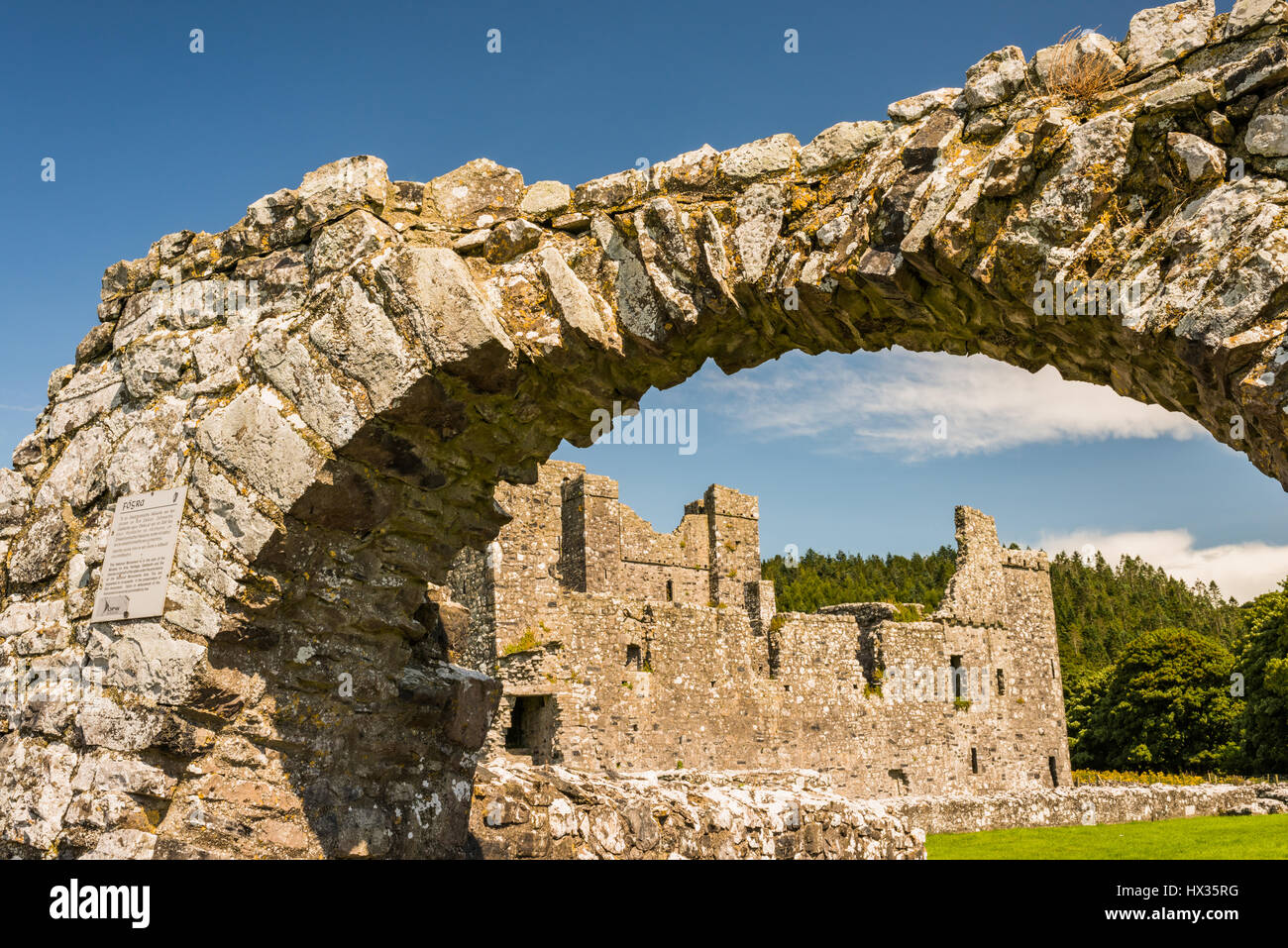 Ancient monastic ruins of Fore Abbey in County Westmeath, Ireland Stock ...