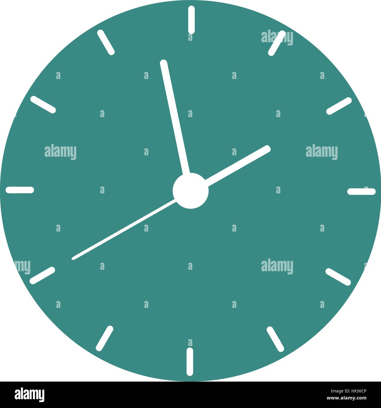 clock icon illustrated on a white background in vector Stock Vector ...