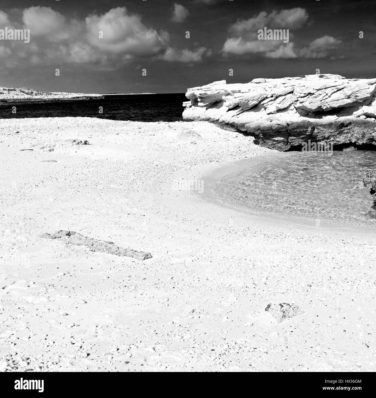 relax near sky in oman coastline sea ocean gulf rock and beach Stock ...