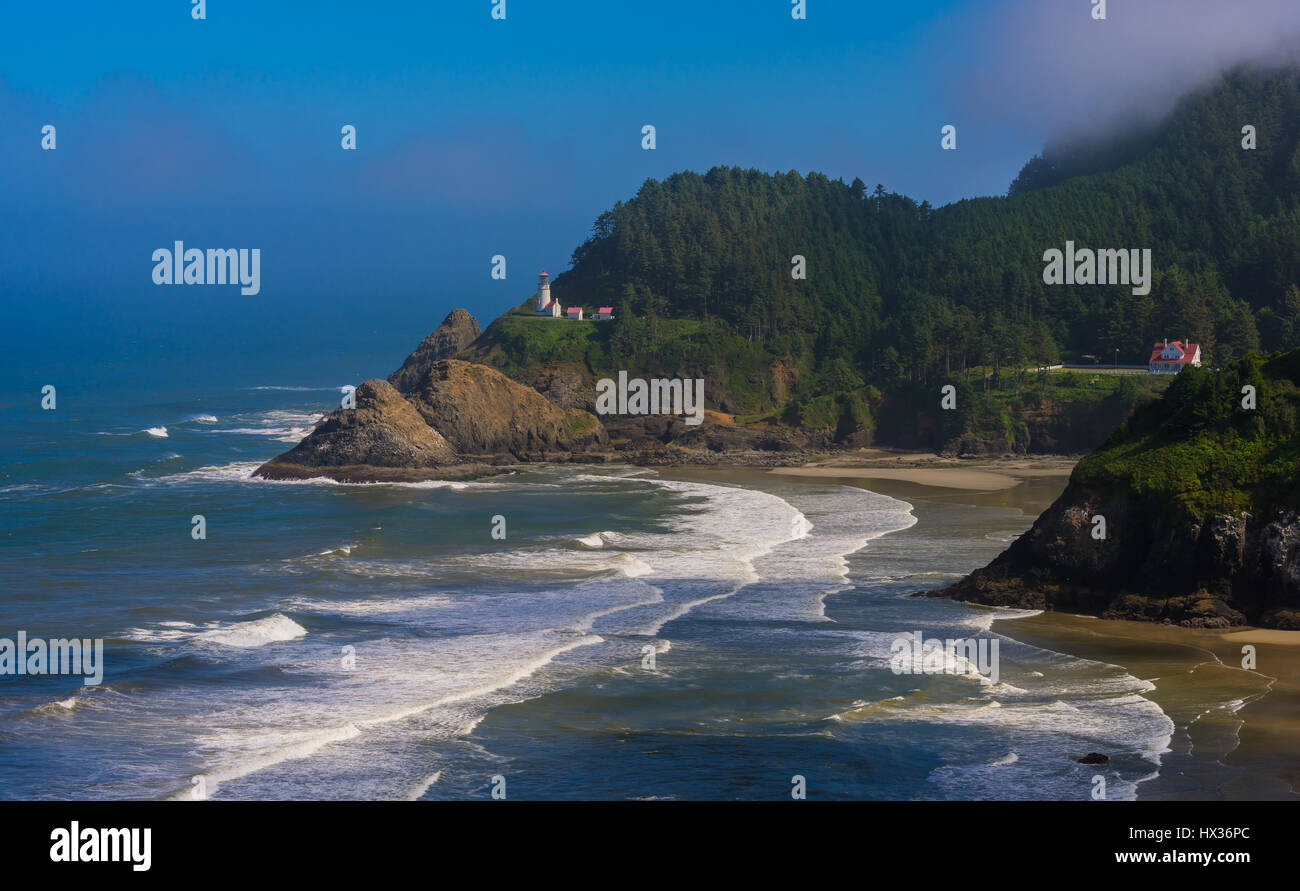 Heceta Head Lighthouse in Oregon Stock Photo - Alamy