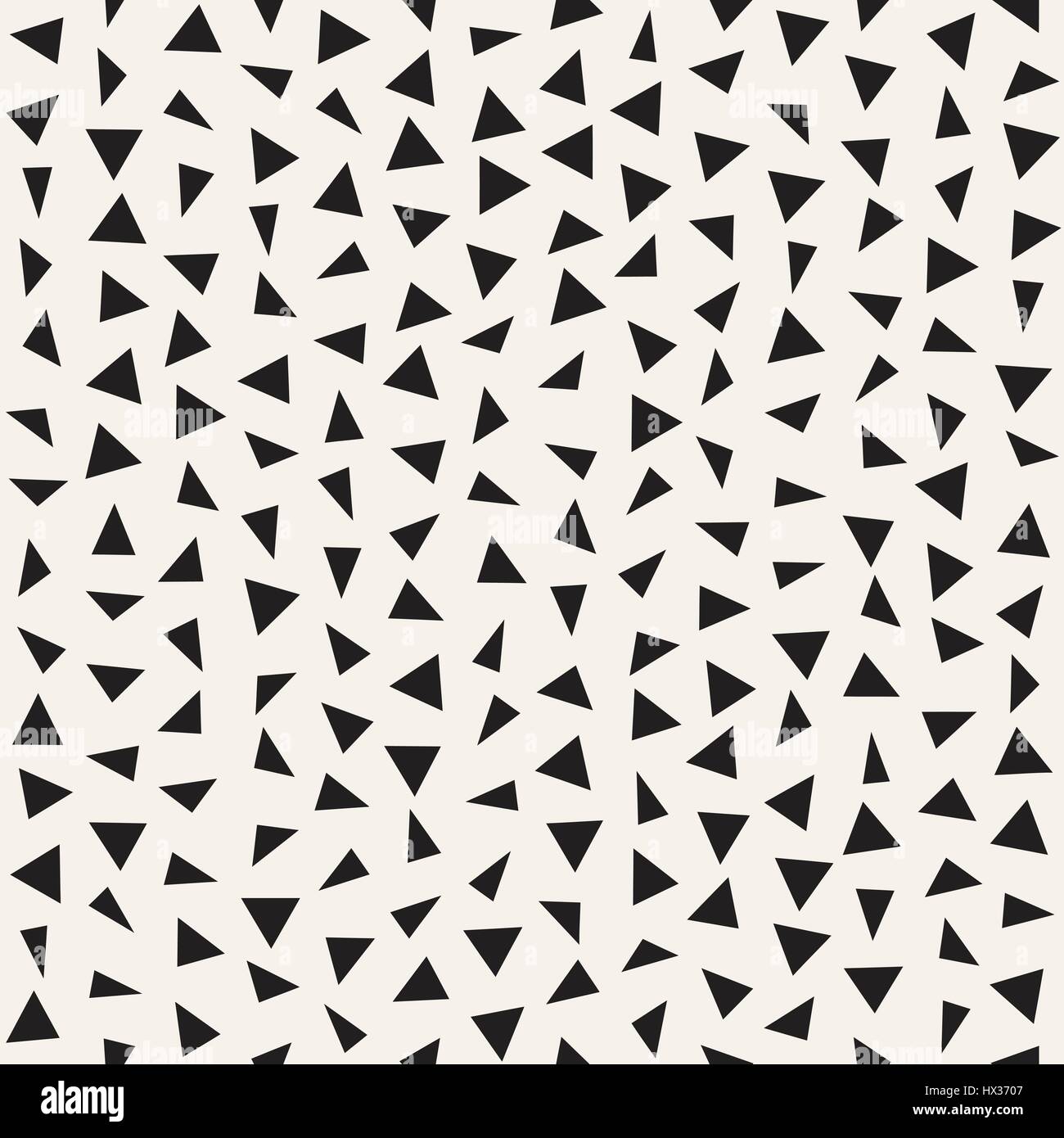 Trendy Texture With Scattered Geometric Shapes. Vector Seamless Pattern ...