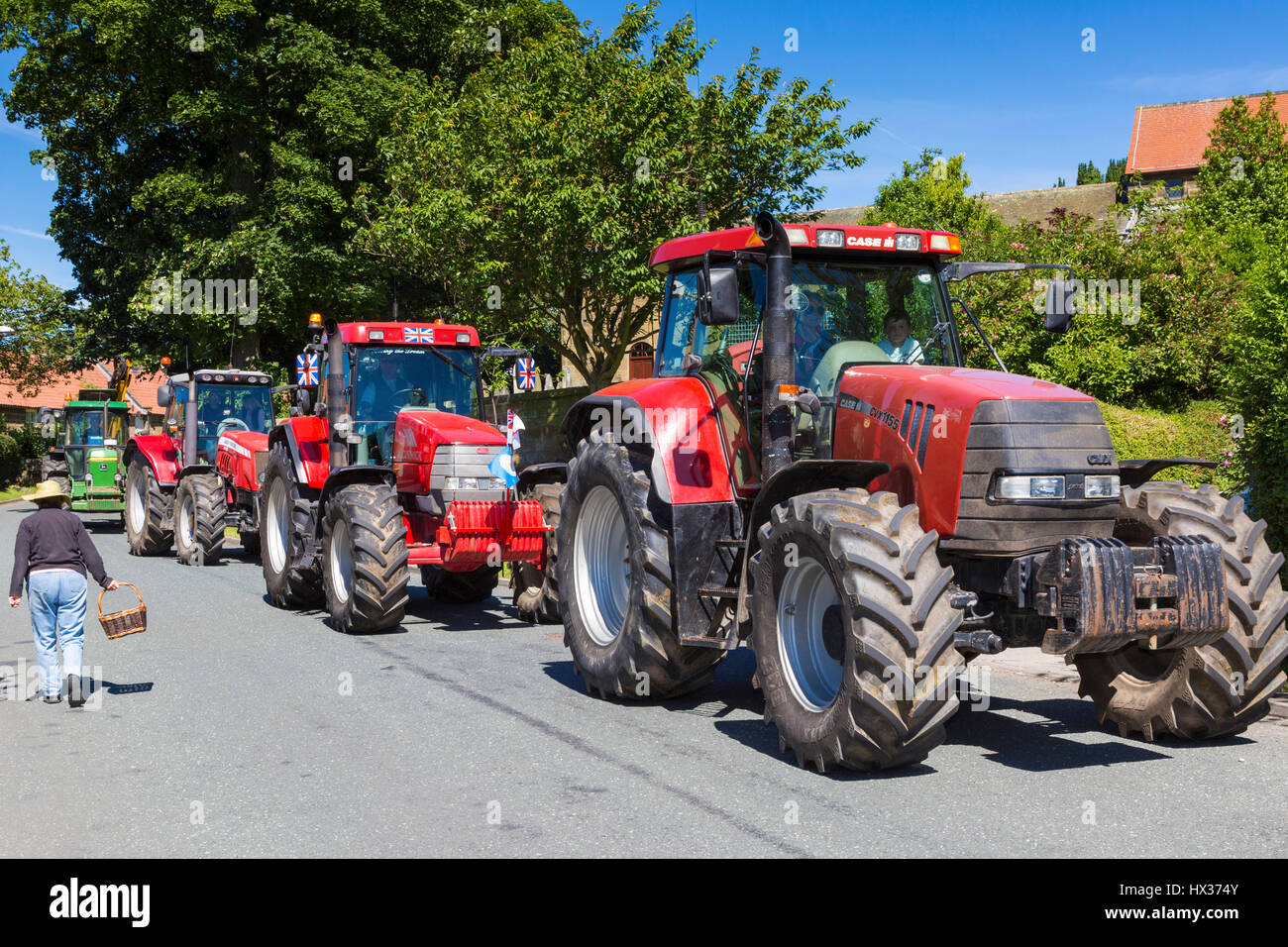 Tractor rally, Kirkby, North Yorkshire, England, UK Stock Photo - Alamy