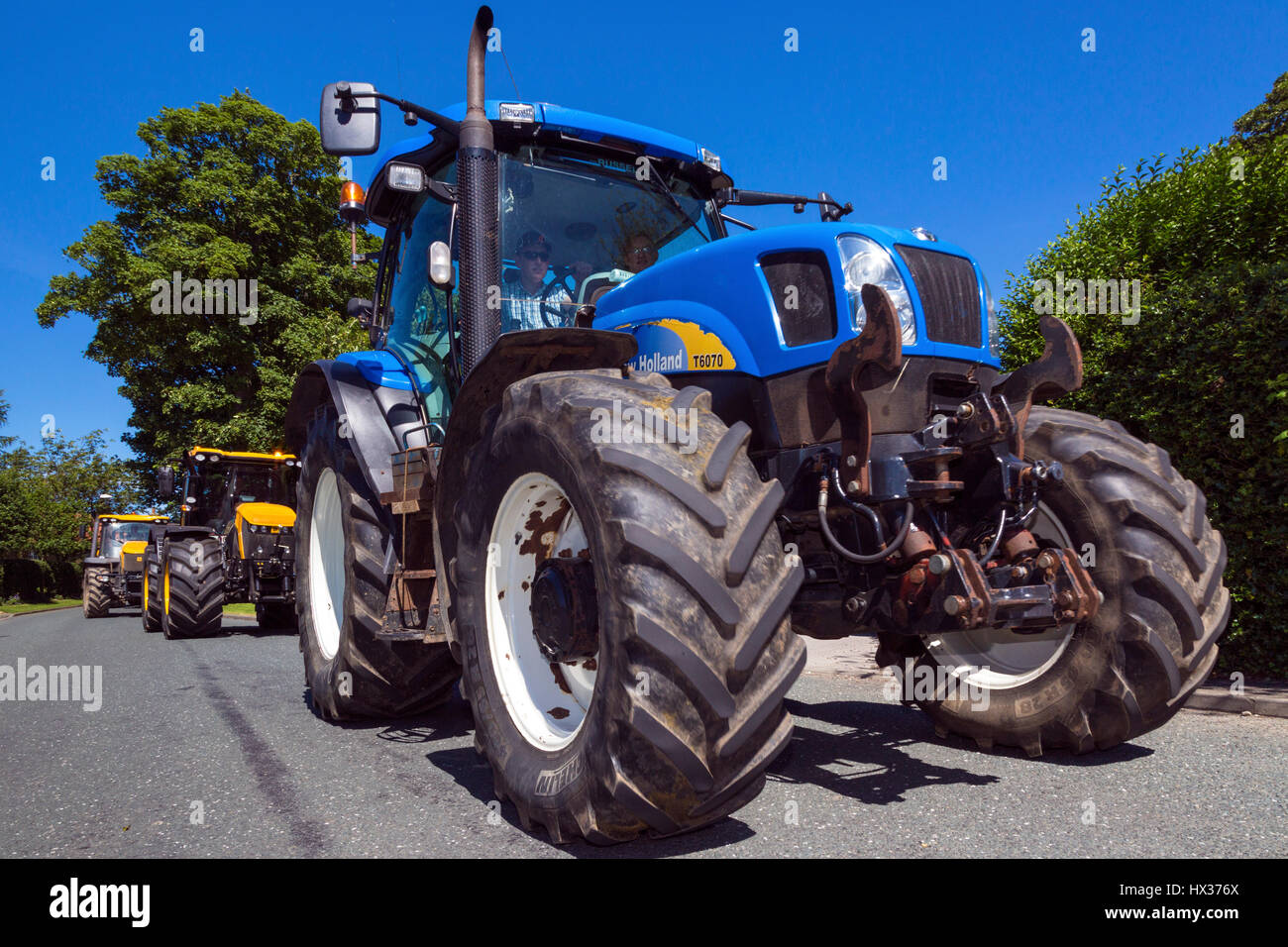 Tractor rally, Kirkby, North Yorkshire, England, UK Stock Photo - Alamy