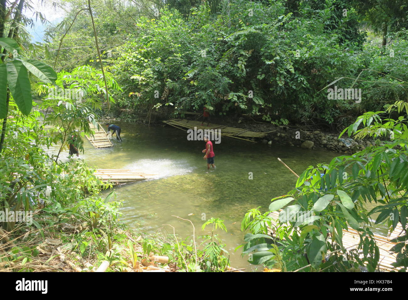 Bamboo rafting phuket thailand hi-res stock photography and images - Alamy