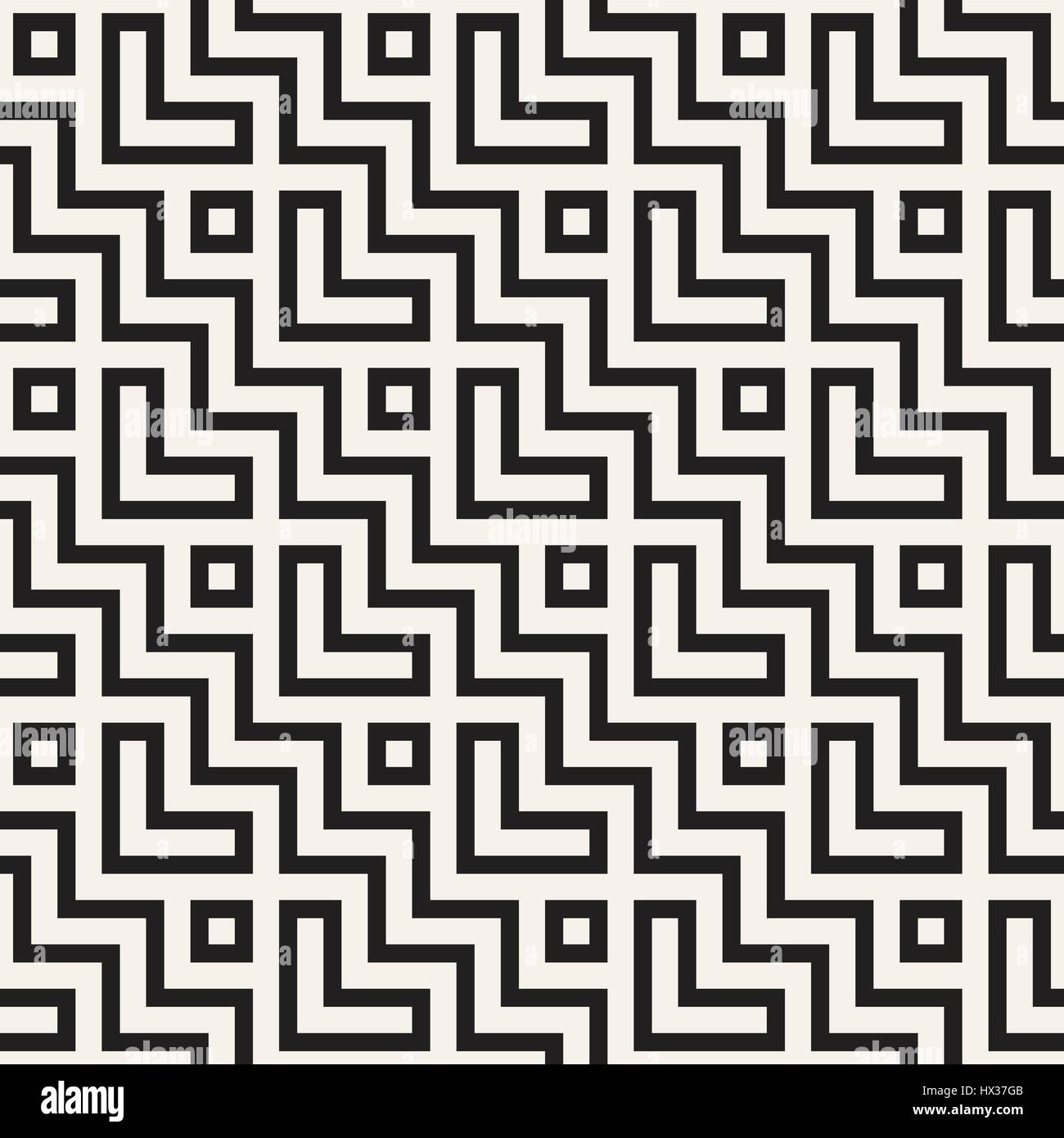 Maze Tangled Lines Contemporary Graphic. Abstract Geometric Background ...