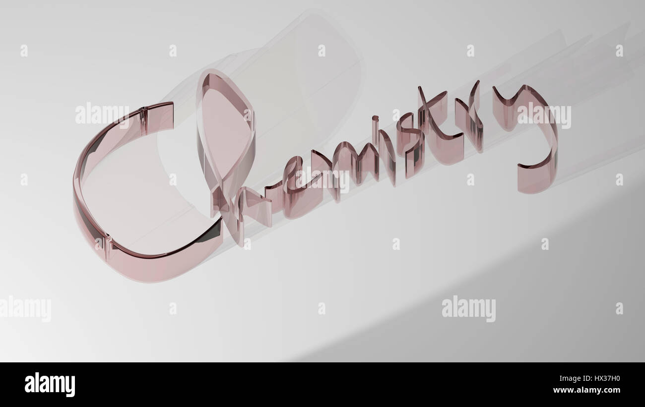 Chemistry - 3D Rendering Stock Photo - Alamy