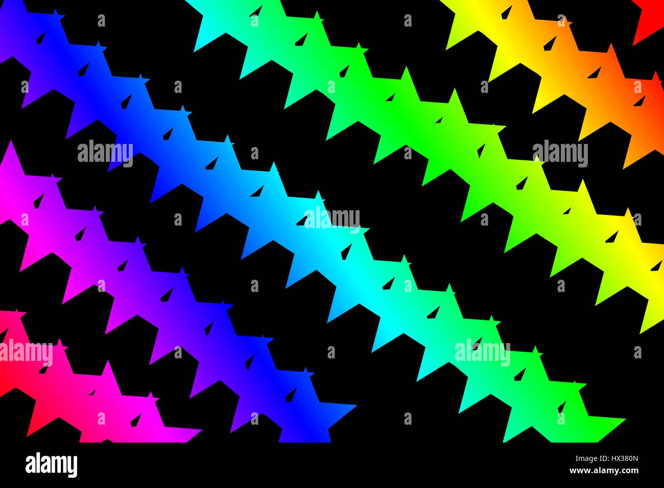 several colorful stars Stock Photo - Alamy