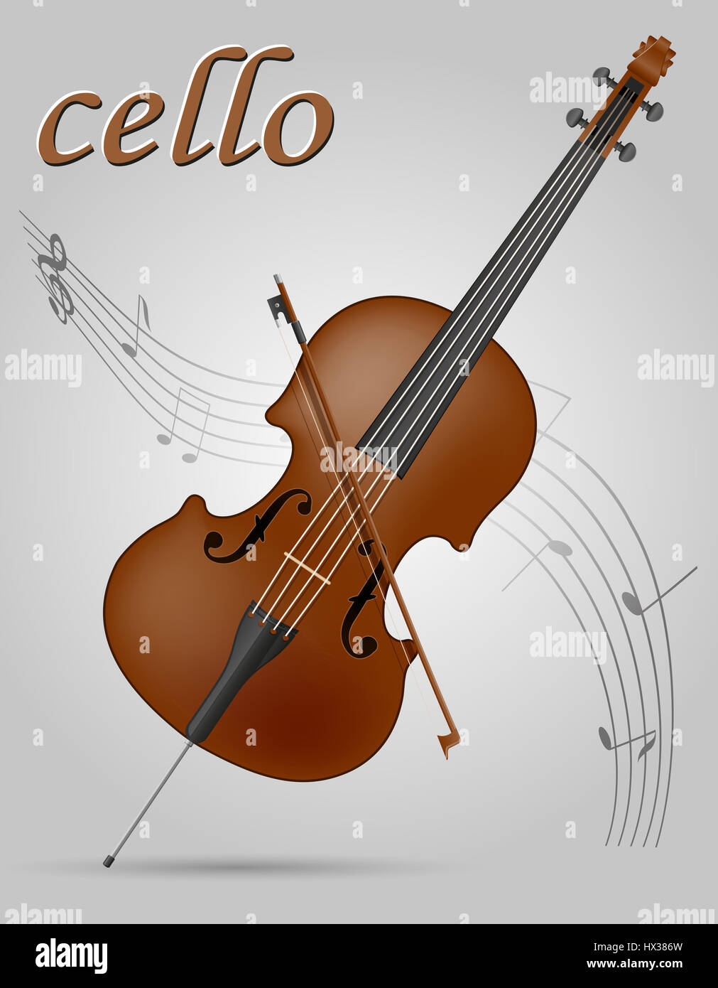Cartoon cello orchestra classic music hi-res stock photography and ...