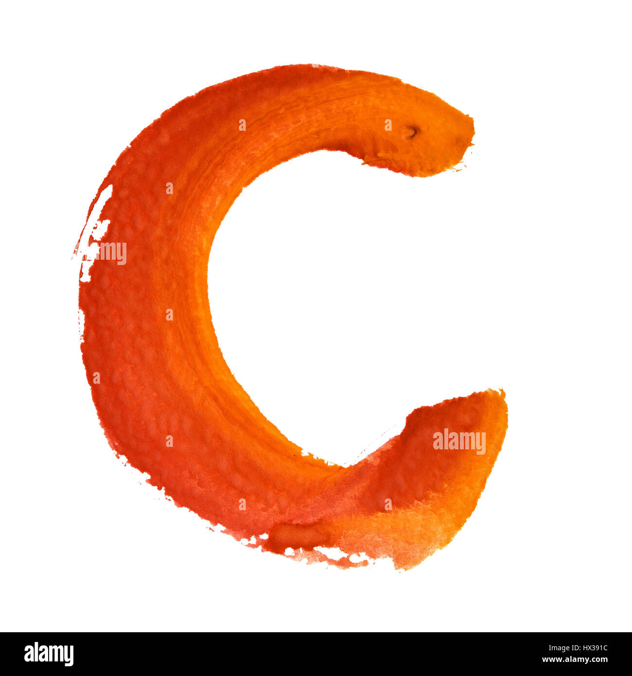 C - Color letters isolated over the white background Stock Photo - Alamy