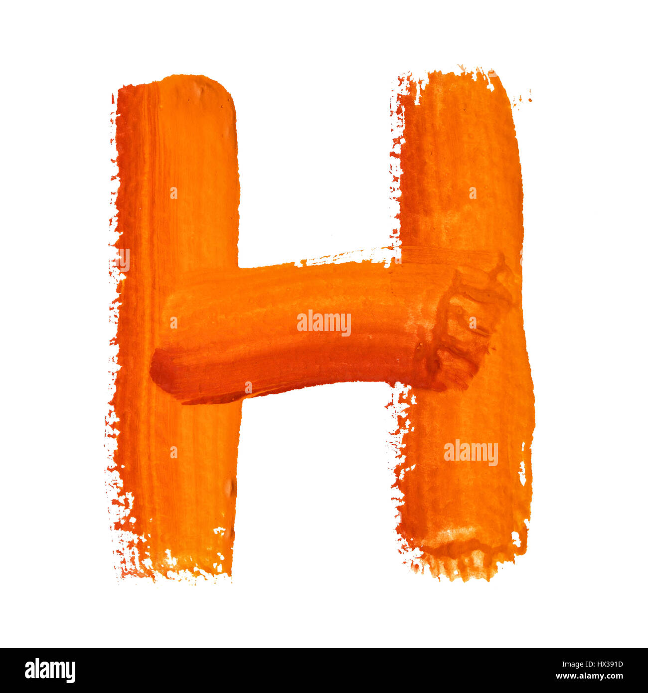 H - Color letters isolated over the white background Stock Photo - Alamy