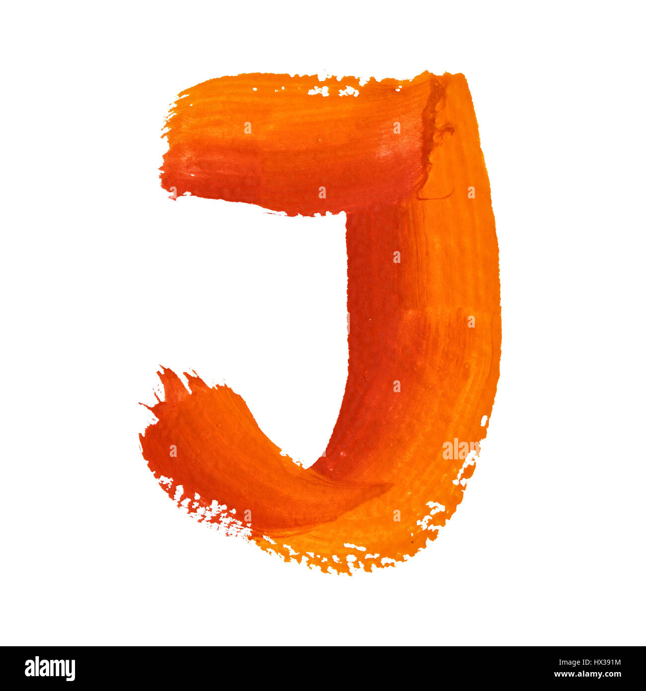 J - Color letters isolated over the white background Stock Photo - Alamy