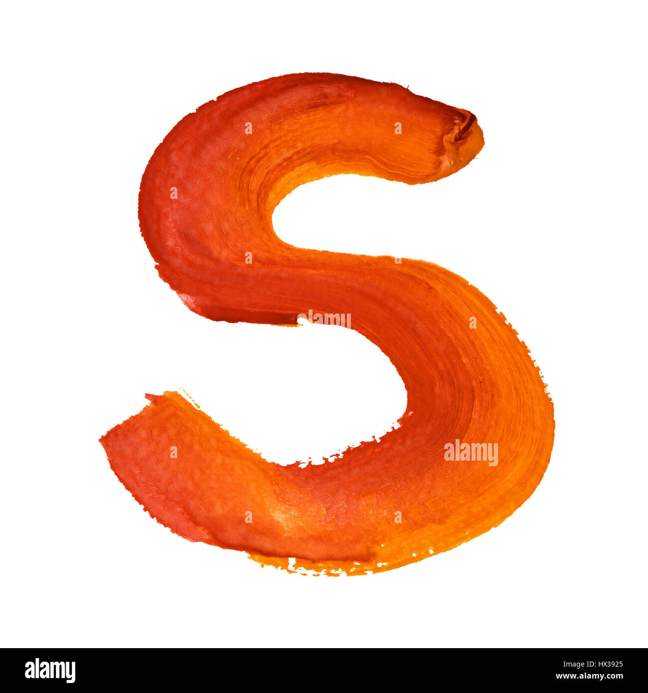 S - Color letters isolated over the white background Stock Photo - Alamy