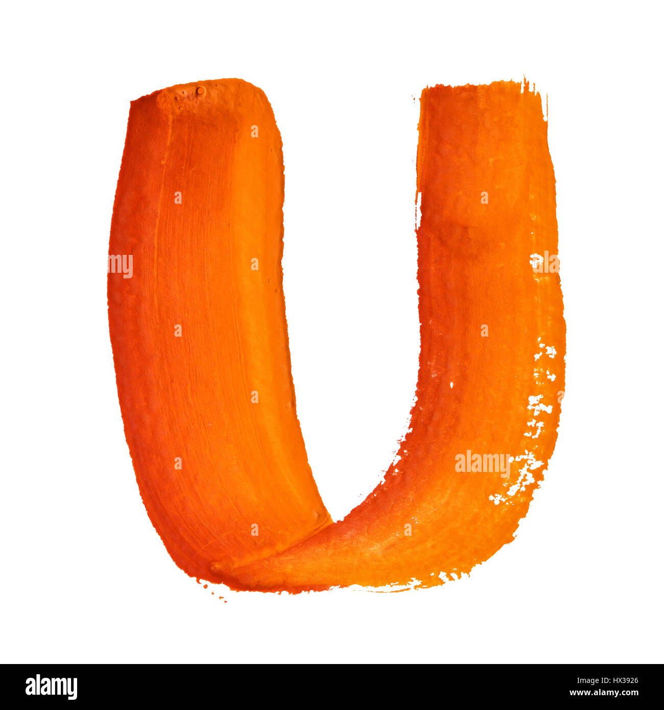 U - Color letters isolated over the white background Stock Photo - Alamy